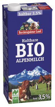 Haltbare Bio-Alpenmilch 3,5 % Fett, 1 l | Obst und Gemüse Kräling